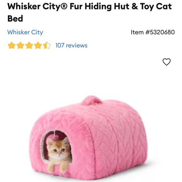 Cat | Whisker City Fur Hiding Hut Toy Cat Bed | Poshmark